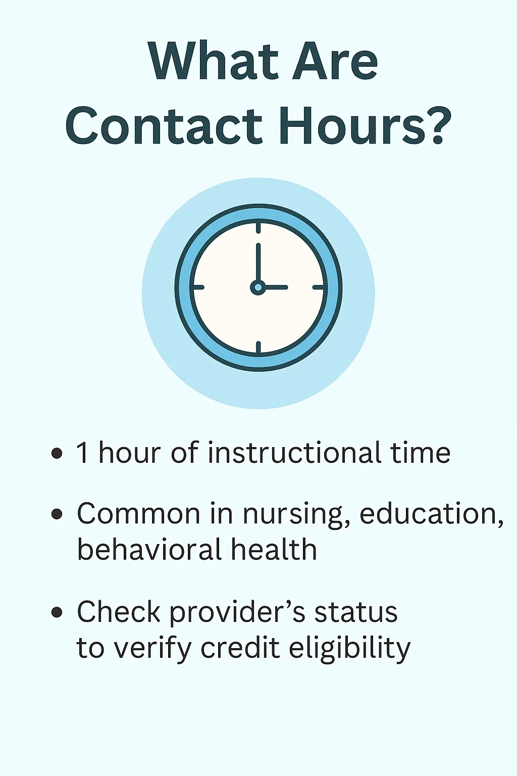 CEs vs CEUs vs Contact Hours: Differences for License Renewal